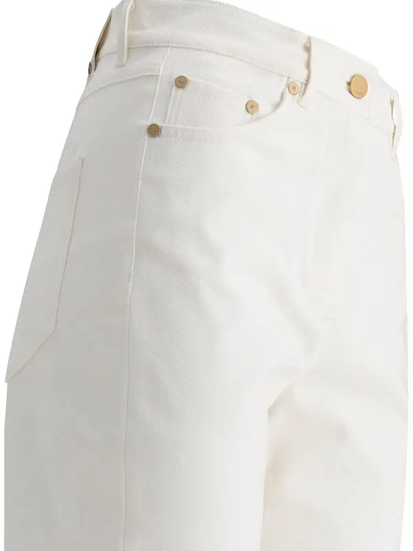 Max Mara Cervia Wide-leg Jeans - White
