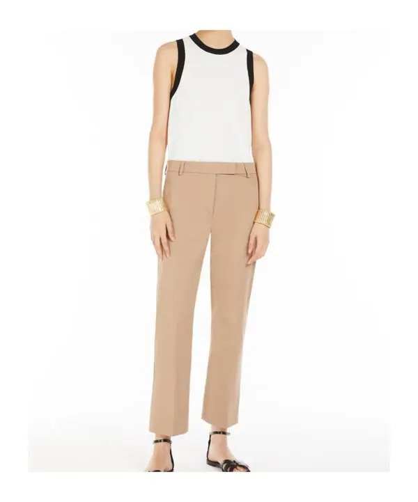 Max Mara Slalom Crewneck Sleeveless Top
