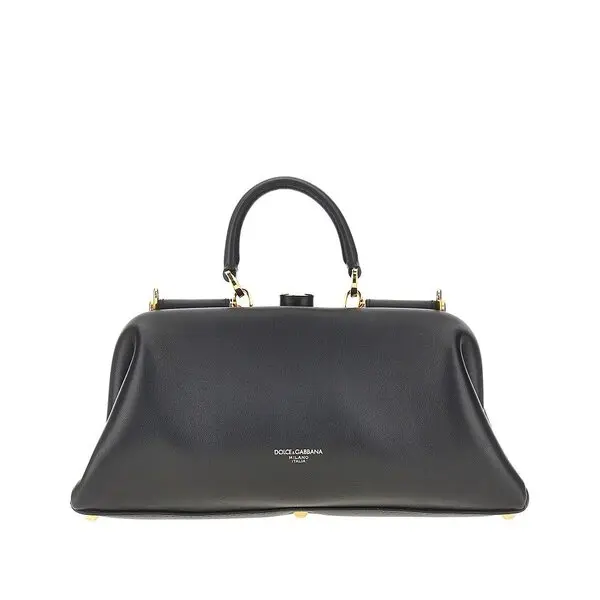 Dolce & Gabbana Plongé Nappa Leather 'grandma' Bag - Black