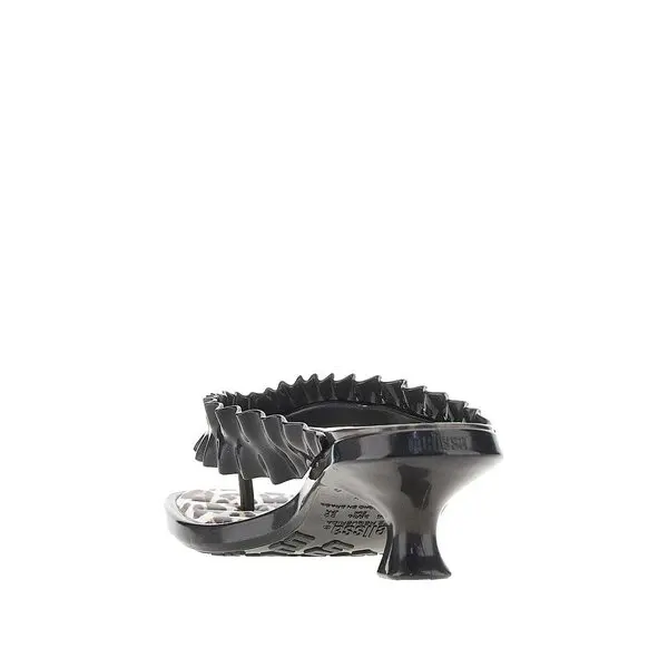 GANNI X Melissa Rubber Thong Heel - Black