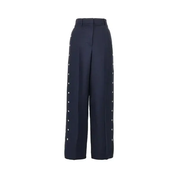 Stella McCartney Tailored Pants With Press-studs - Blue