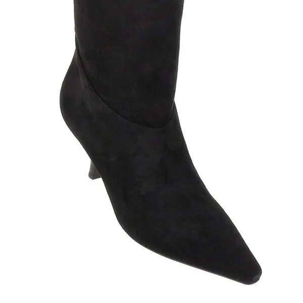 Paris Texas Rose' Suede Leather Boots