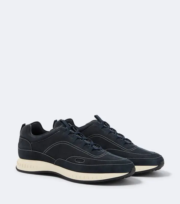 John Lobb Leather Slip-on Sneakers