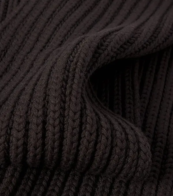 Prada Ribbed-knit Virgin Wool Scarf
