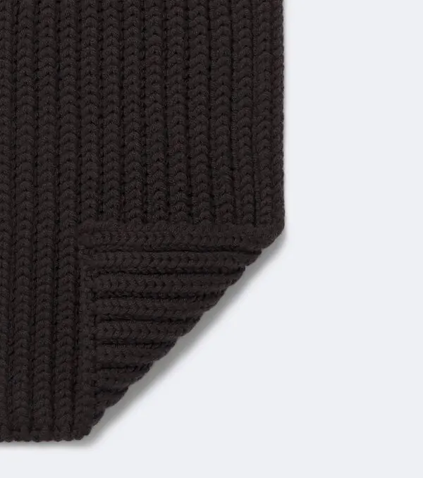 Prada Ribbed-knit Virgin Wool Scarf