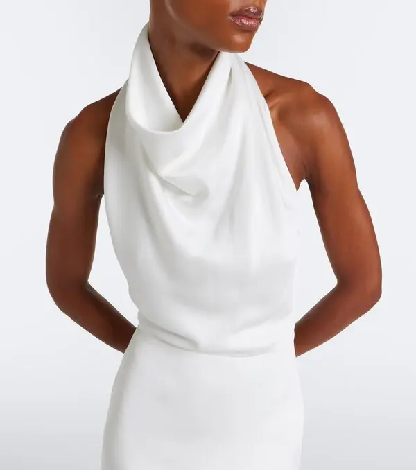 Givenchy Open-back Draped Gown