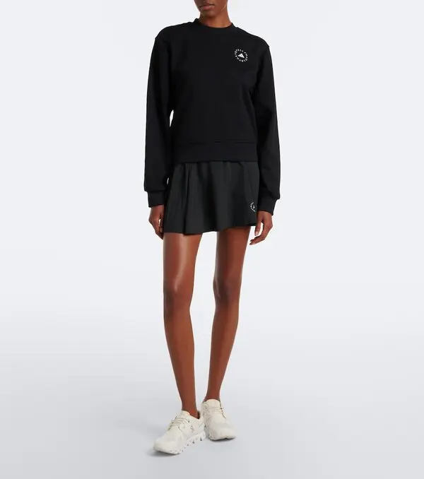 Adidas By Stella McCartney Logo Cotton Jersey Sweatshirt