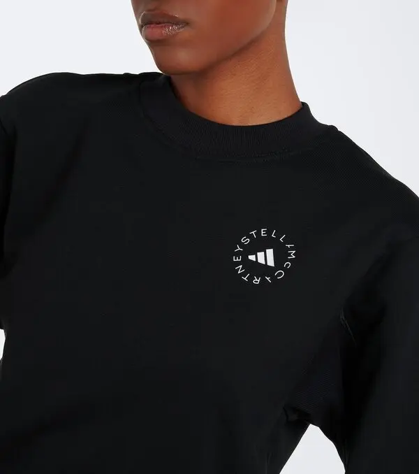 Adidas By Stella McCartney Logo Cotton Jersey Sweatshirt