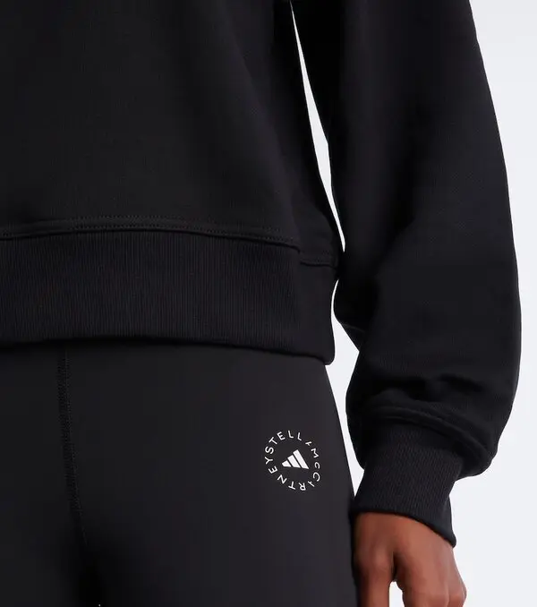 Adidas By Stella McCartney Logo Cotton Jersey Sweatshirt