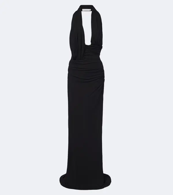 Christopher Esber Draped Halterneck Jersey Gown