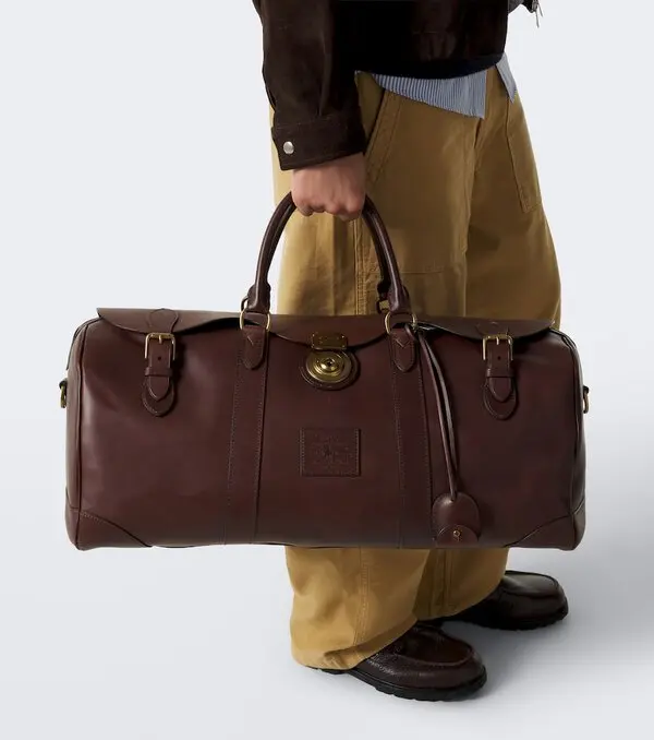 Polo Ralph Lauren Heritage Lock Large Leather Duffel Bag