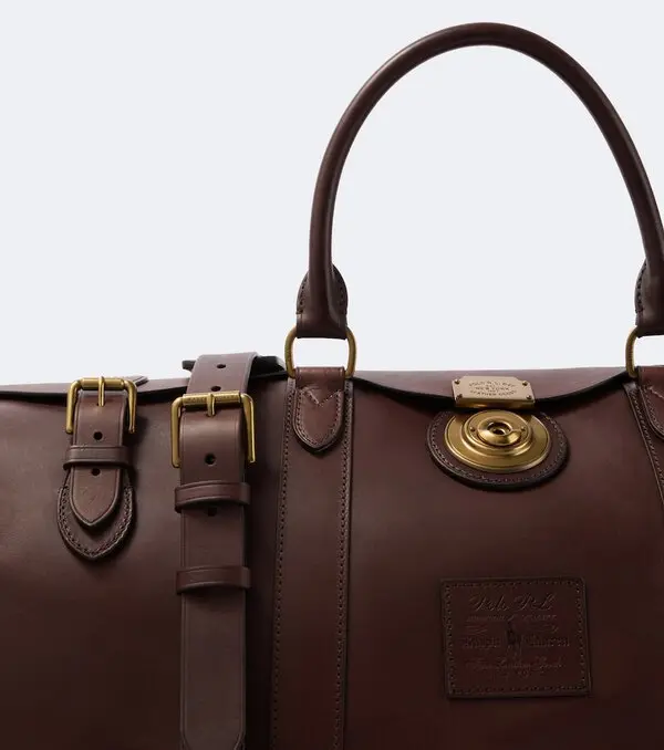 Polo Ralph Lauren Heritage Lock Large Leather Duffel Bag