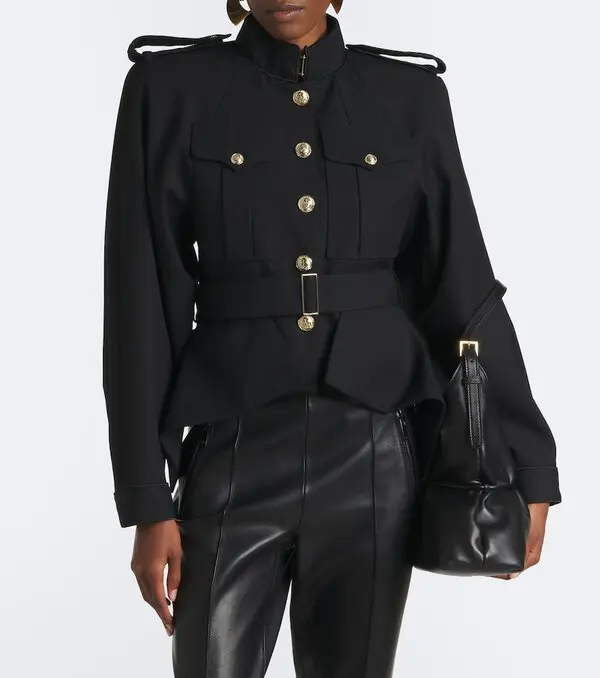 Balmain Belted Wool Jacket