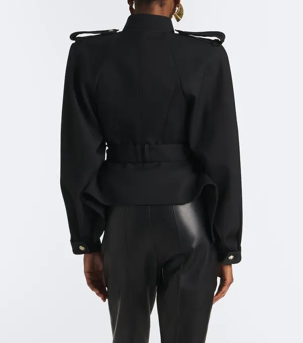 Balmain Belted Wool Jacket