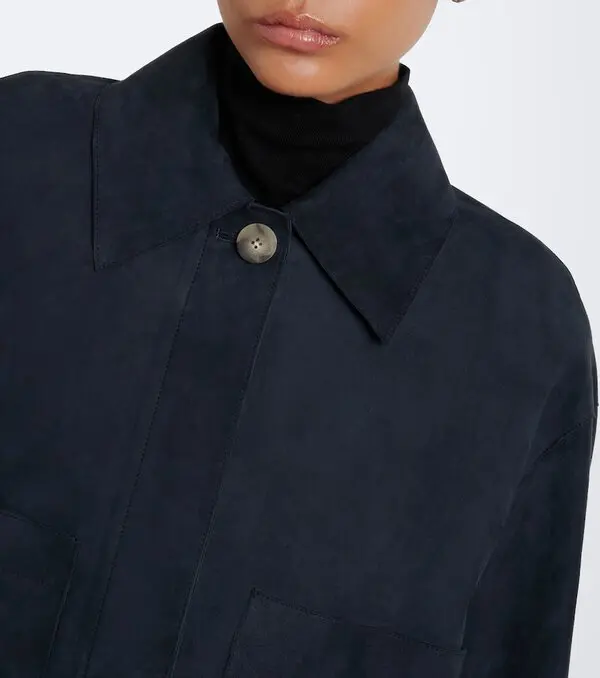 JOSEPH Aitna Suede Jacket - Blue