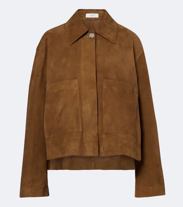 JOSEPH Aitna Suede Jacket - Brown