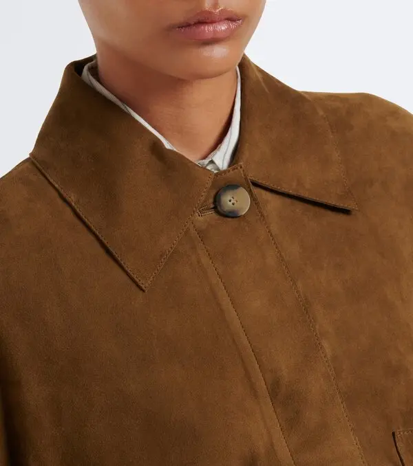 JOSEPH Aitna Suede Jacket - Brown