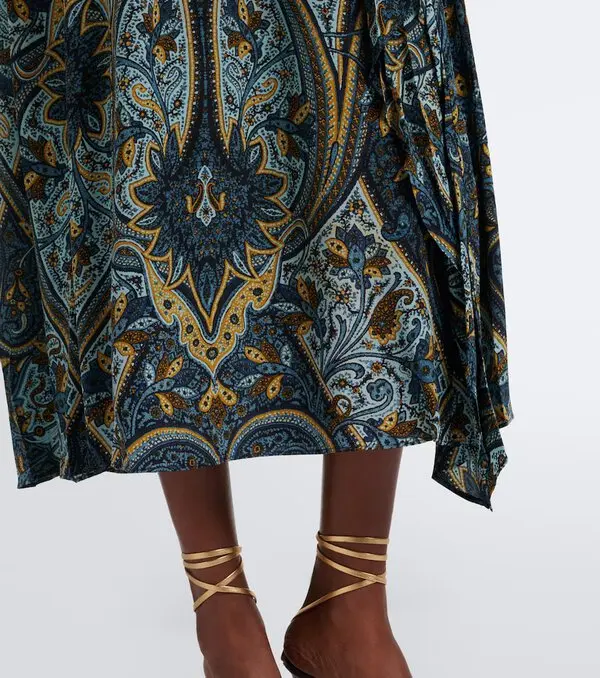 Ulla Johnson Sabrina Silk Crêpe De Chine Midi Dress