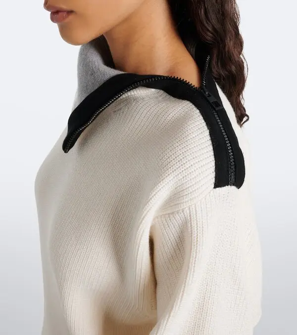 Loewe Double L Wool-blend Sweater - White