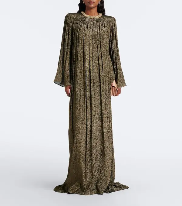 Valentino Garavani Embellished Silk-blend Gown