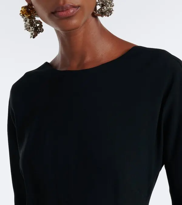 Dries Van Noten Paneled Draped Gown