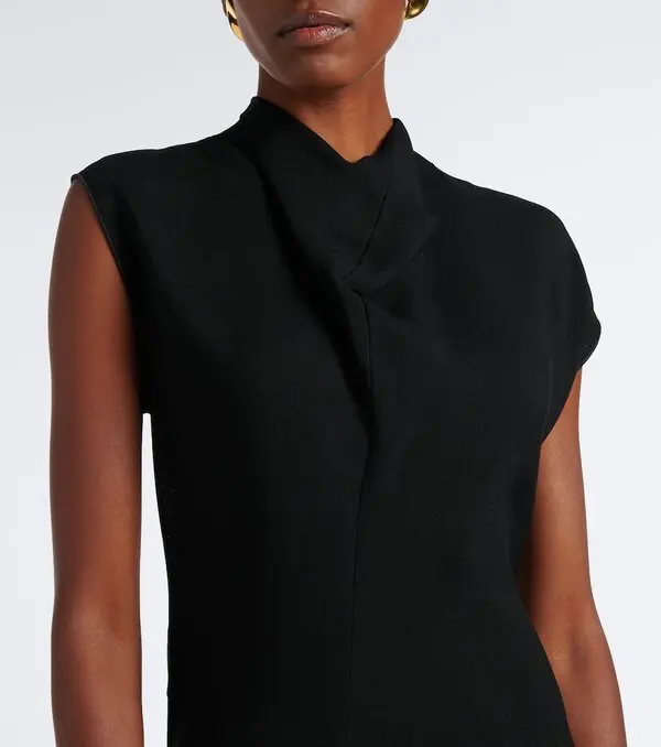 Victoria Beckham Draped Midi Dress