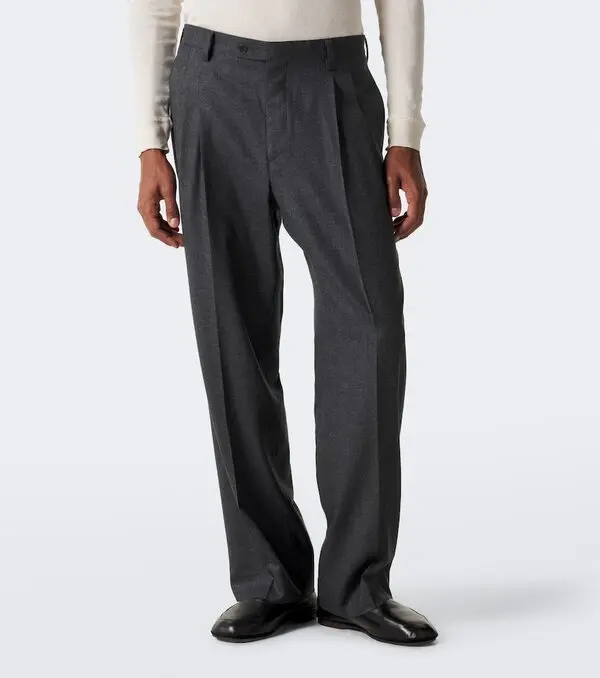 Auralee Wool Straight Pants