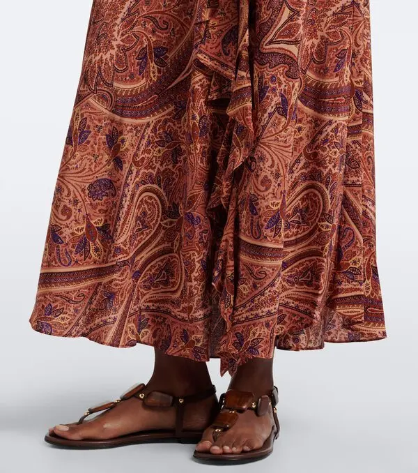 Ulla Johnson Ameline Silk Crêpe De Chine Midi Dress