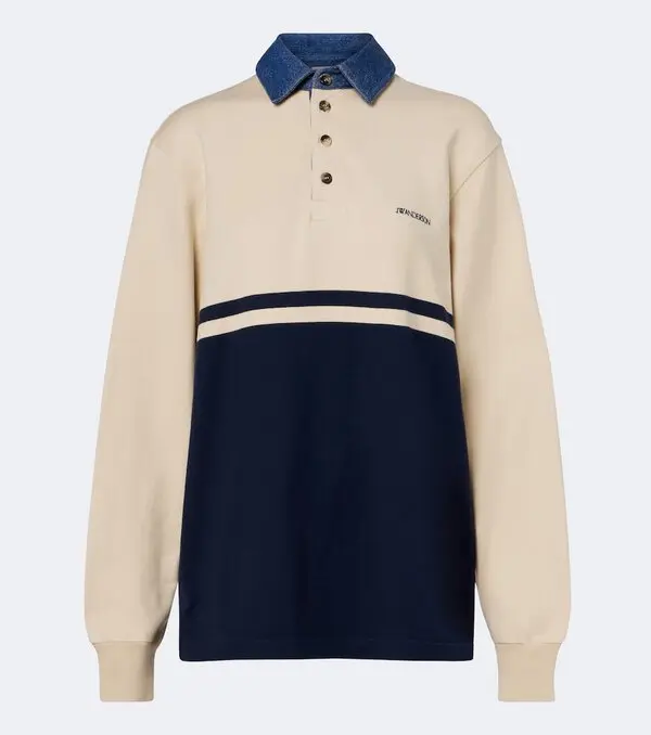 JW Anderson Cotton Jersey Polo Shirt - Beige