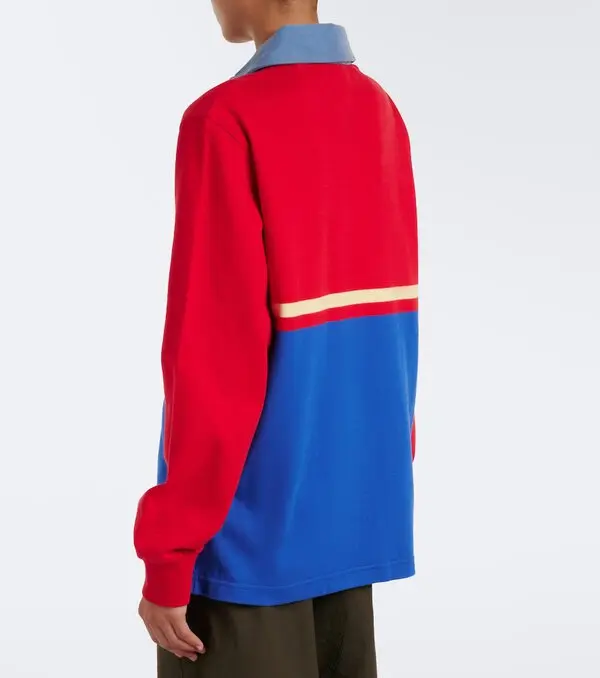 JW Anderson Cotton Jersey Polo Shirt - Multicoloured