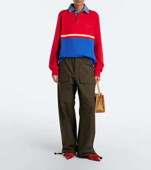 JW Anderson Cotton Jersey Polo Shirt - Multicoloured