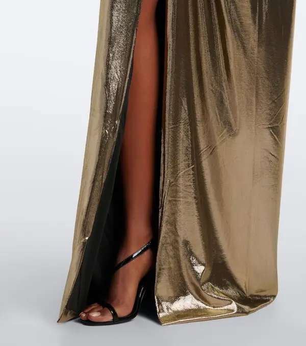 Retrofete Anida Gathered Halterneck Gown