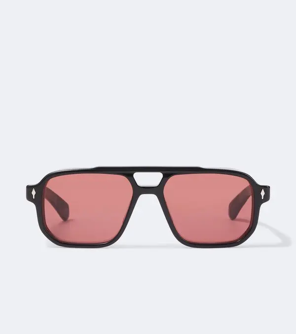 JACQUES MARIE MAGE Evans Flat-top Sunglasses - Red