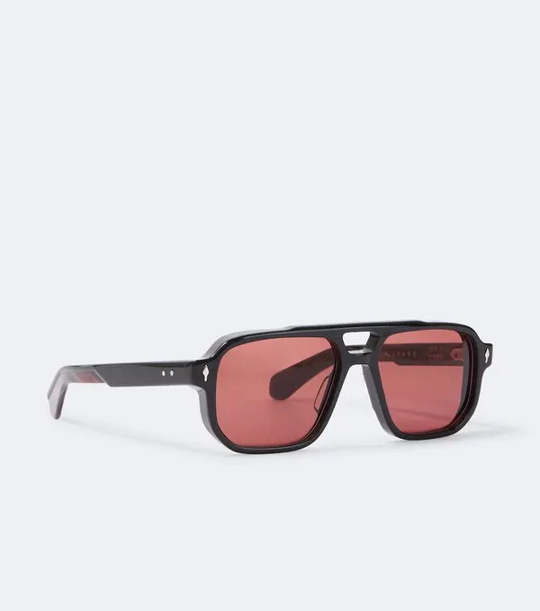 JACQUES MARIE MAGE Evans Flat-top Sunglasses - Red