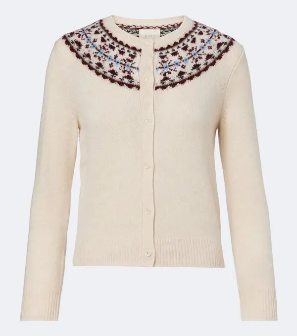 DÔEN Olympe Fair Isle Cashmere Cardigan