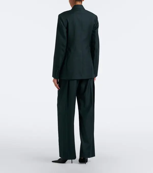 Victoria Beckham Ethel Virgin Wool Wide-leg Pants
