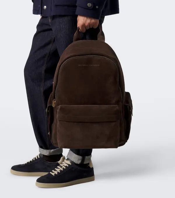 Brunello Cucinelli Suede Backpack