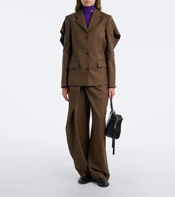 Loewe Caped Wool Blazer