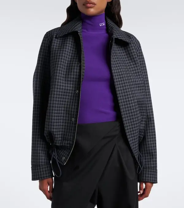 Loewe Double L Jersey Turtleneck Top
