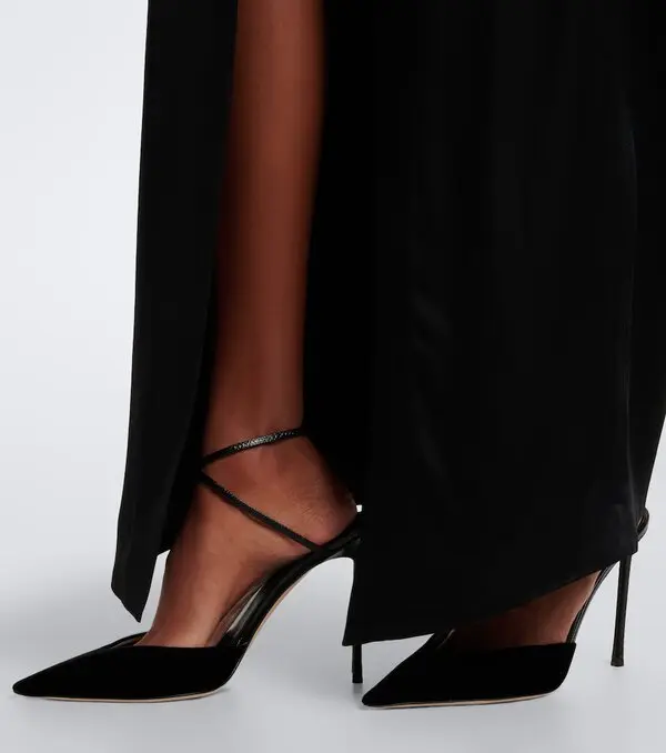 TOM FORD Selen Velvet Slingback Pumps