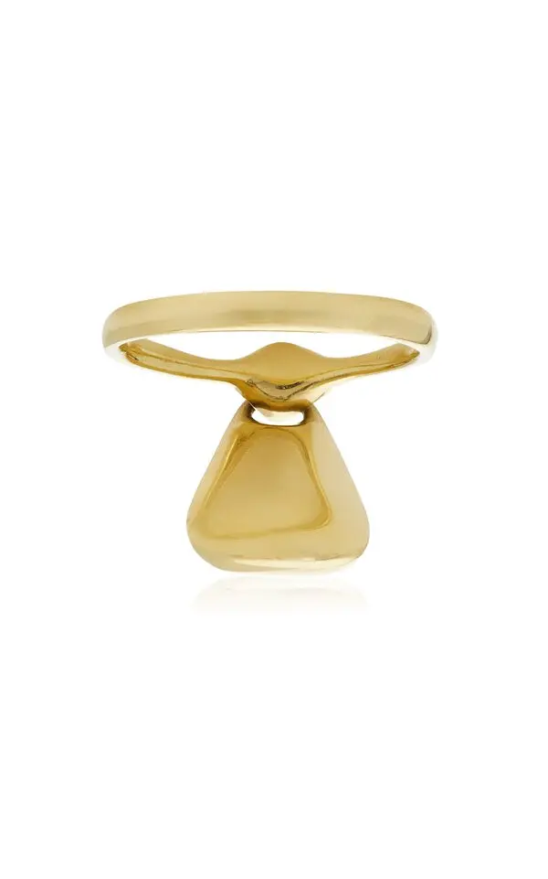 TEN THOUSAND THINGS 18k Green Opal Locket Ring