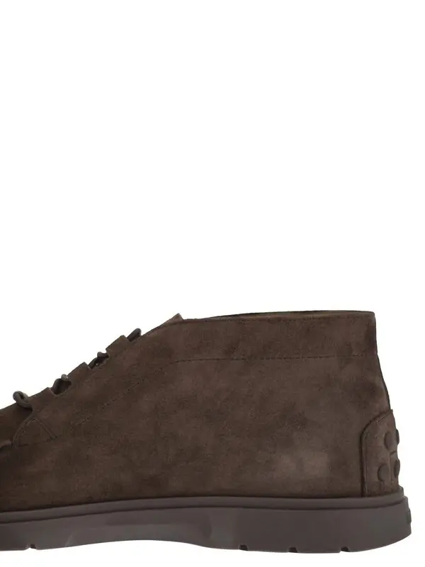 TOD'S Suede Ankle Boots - Brown