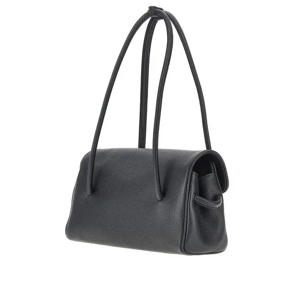 Jacquemus Grained Leather 'turismo Long' Bag - Black