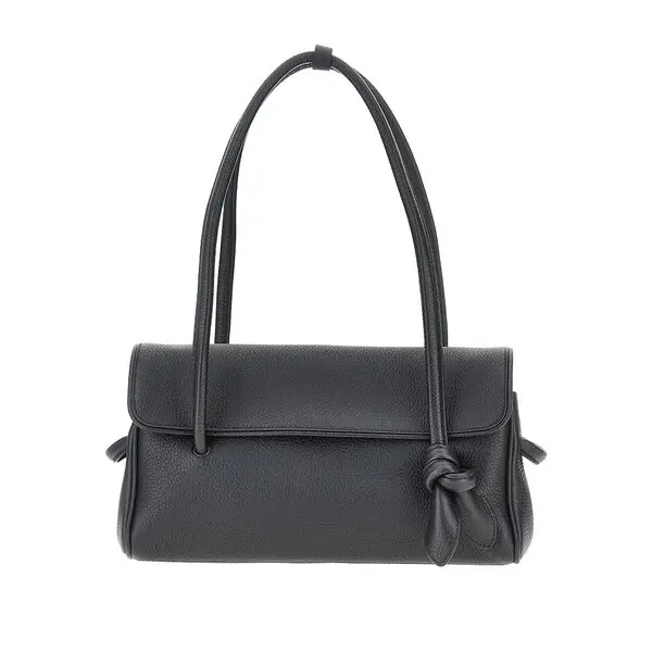 Jacquemus Grained Leather 'turismo Long' Bag - Black