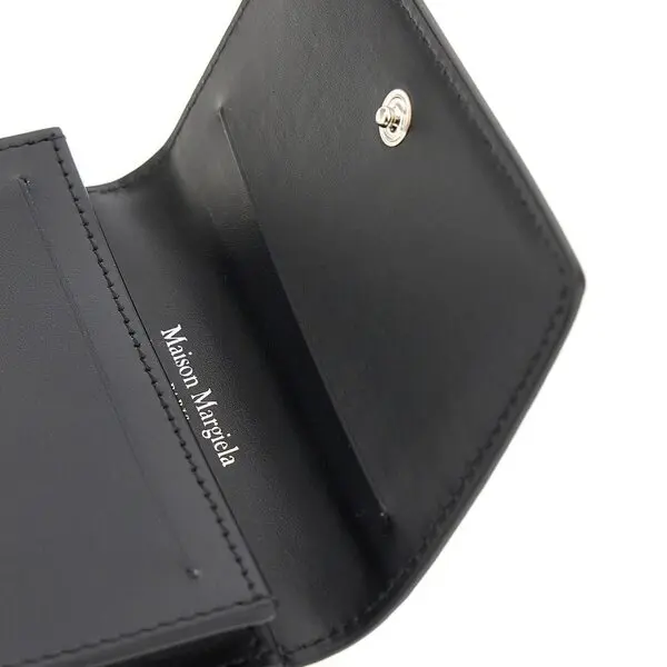 MAISON MARGIELA Four Stitches Leather Cardholder - Black