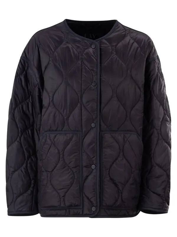 FAY Technical Fabric Jacket With Onion Quilting
