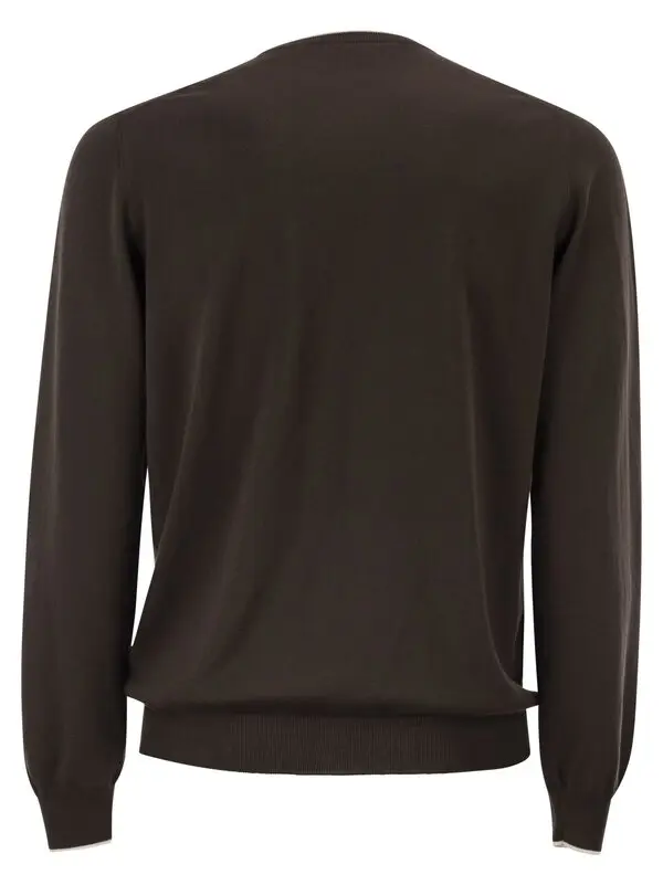 FAY Cotton Crew Neck Jumper