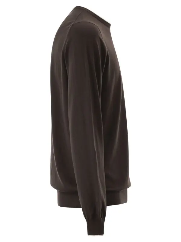 FAY Cotton Crew Neck Jumper