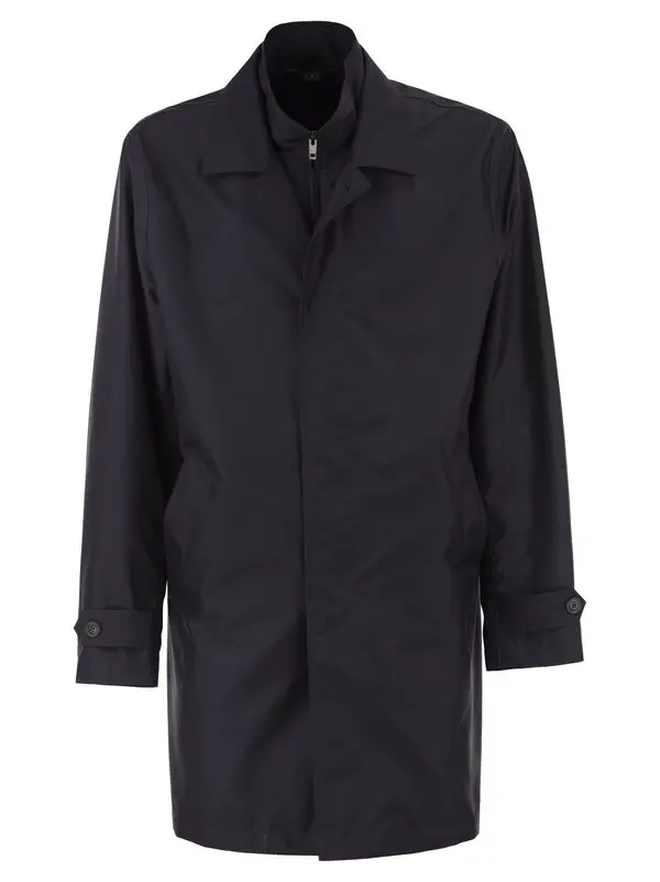 FAY Morning Coat In Water-repellent Technical Poplin