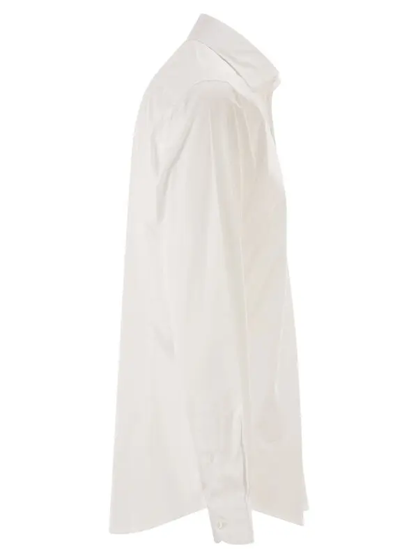 FAY Regular Fit Shirt In Stretch Poplin